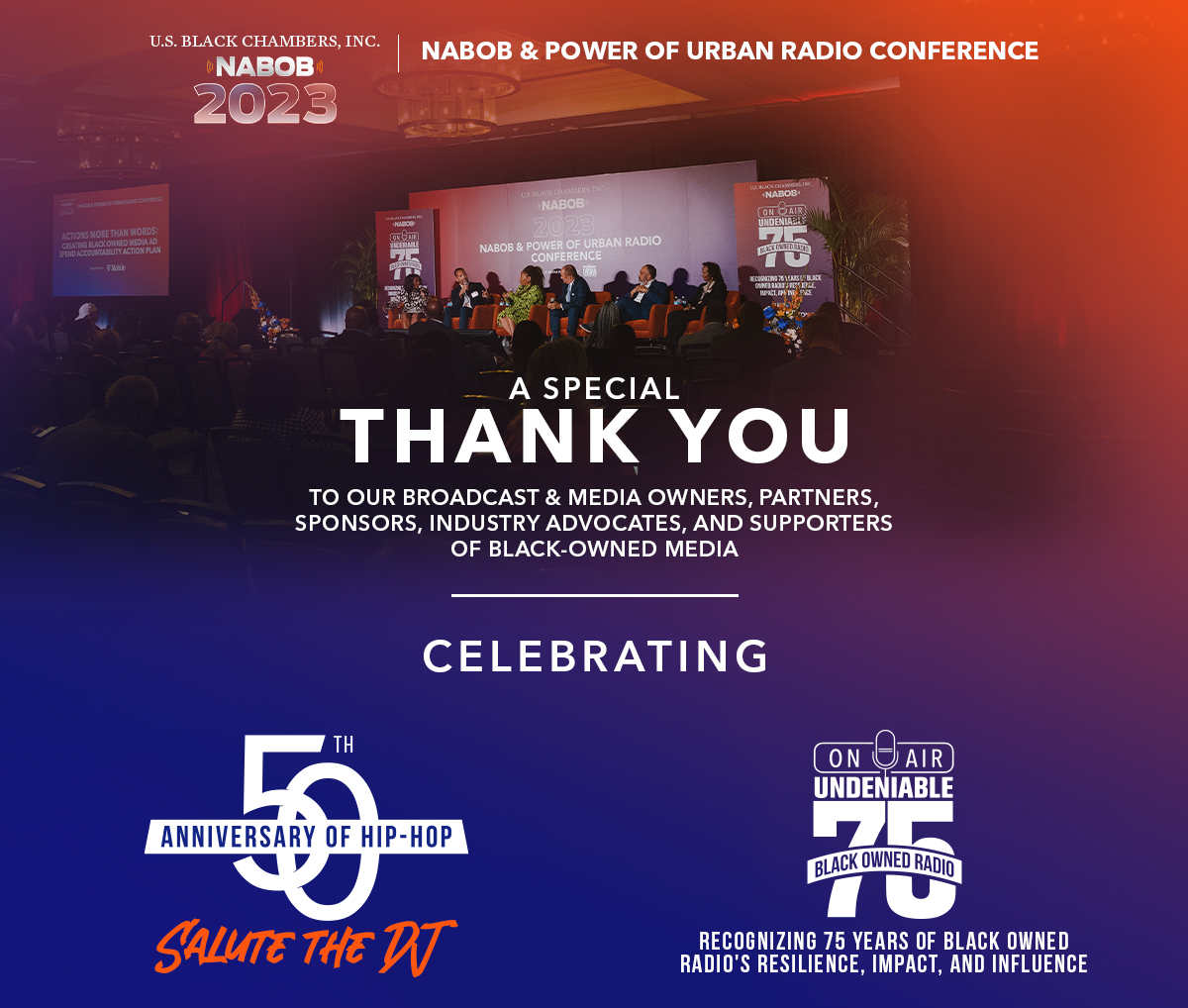 2023 NABOB & Power of Urban Radio Conference: A Special Thank You for ...